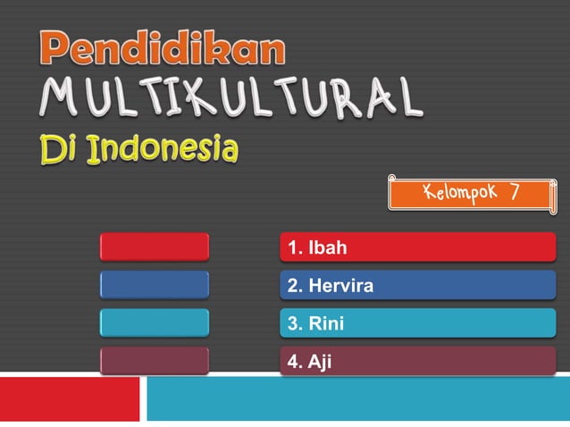 Pendidikan multikultural | PPTX