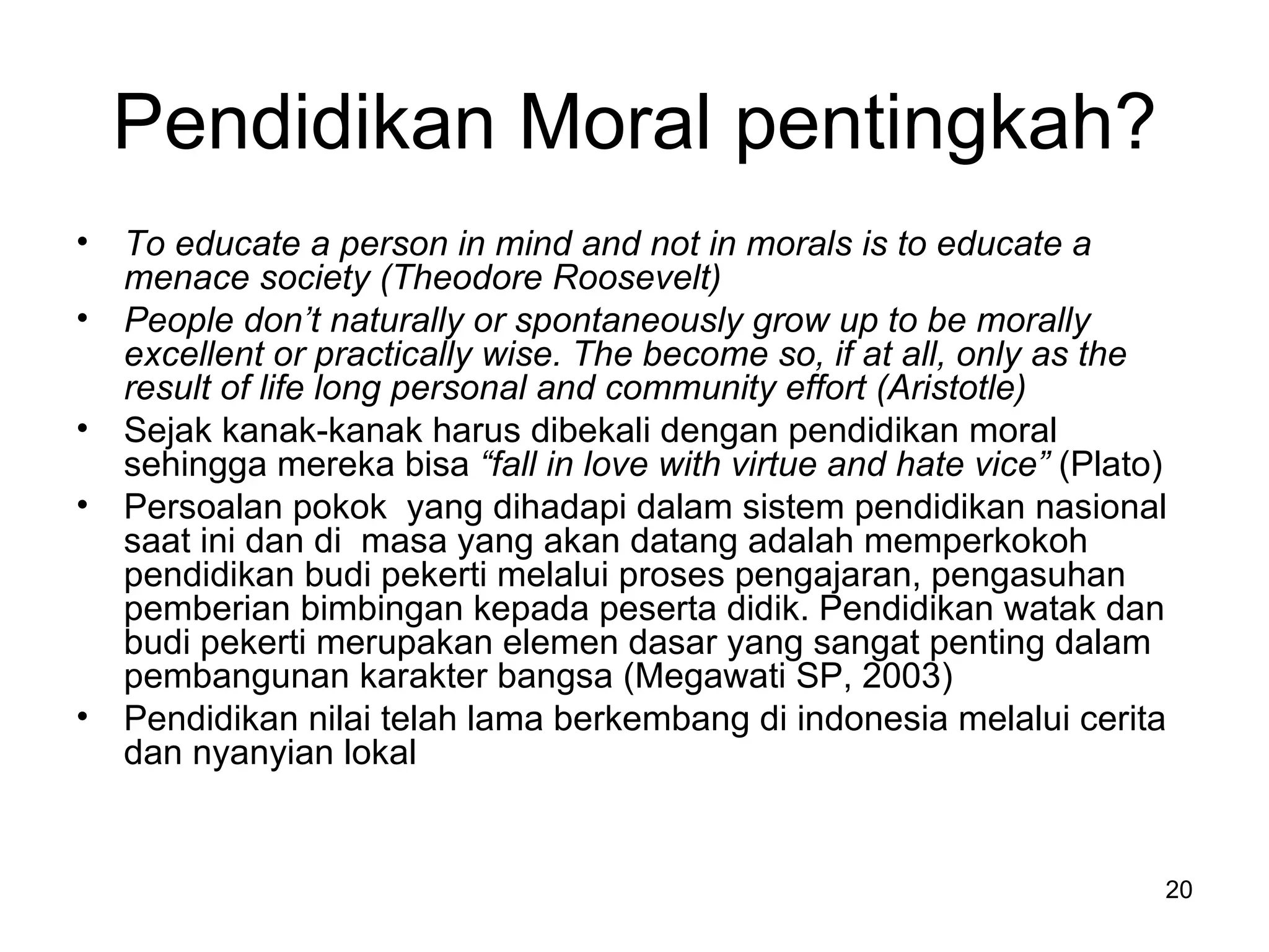 Pendidikan nilai | PPT