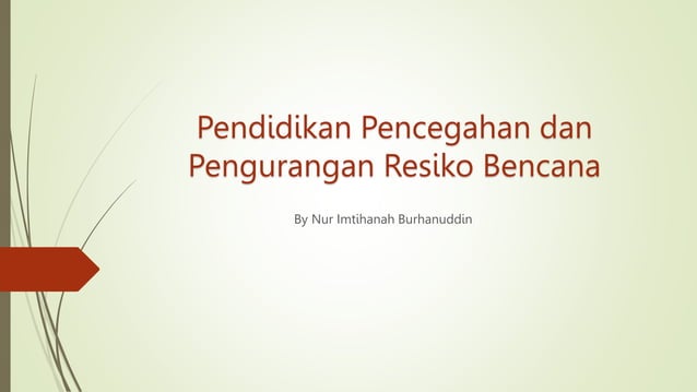 Pendidikan Pengurangan Resiko Bencana.pptx
