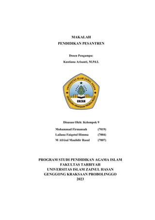 Pendidikan Pesantren.docx