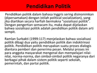 Musni Umar: Pendidikan Politik dan Pembumian Nilai nilai Pancasila | PPT