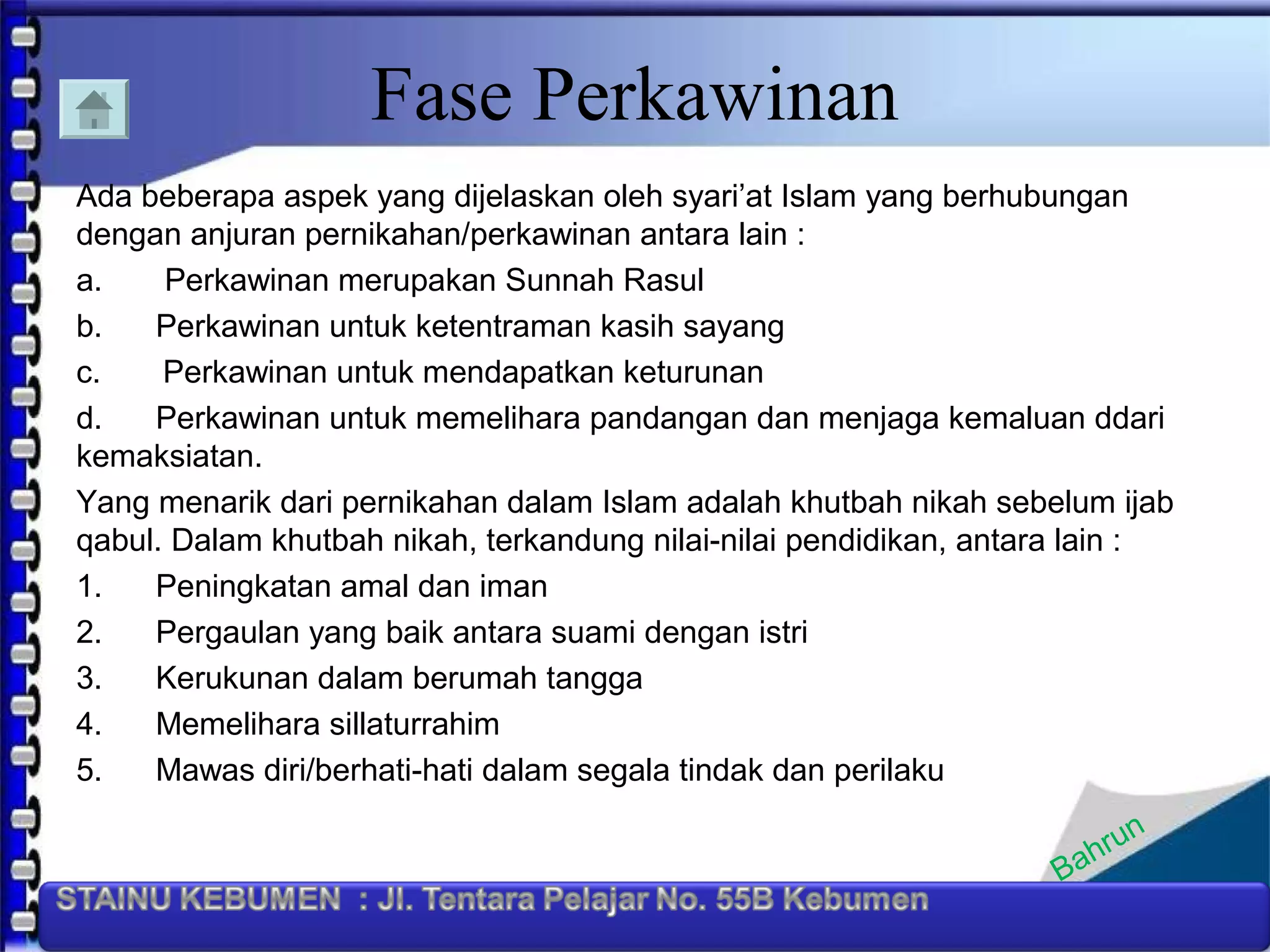 Pendidikan pranatal menurut agama islam | PPT