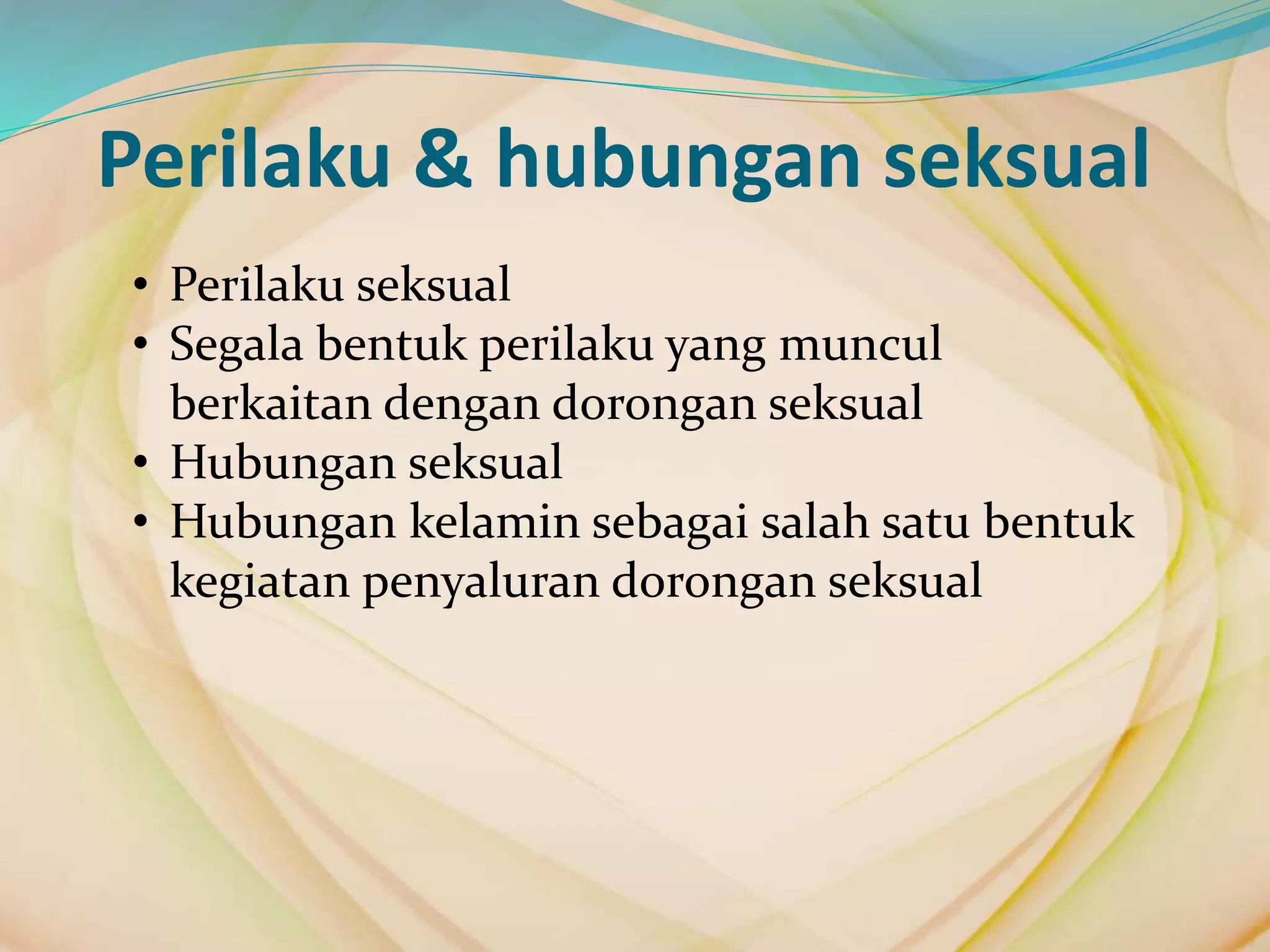 Pendidikan seksualitas remaja | PPTX