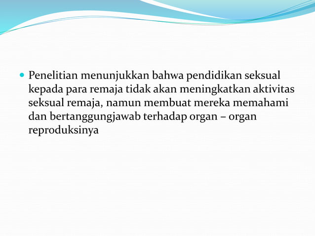 Pendidikan seksualitas remaja | PPTX