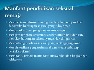 Pendidikan seksualitas remaja | PPTX
