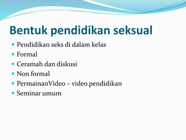 Pendidikan seksualitas remaja | PPTX