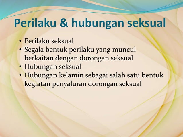 Pendidikan seksualitas remaja | PPTX