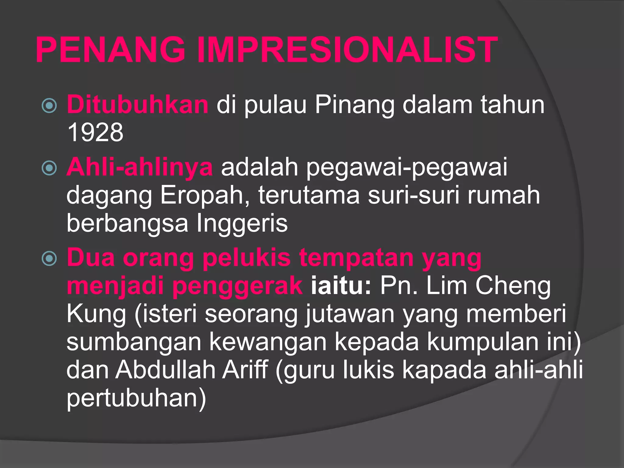 Sejarah Seni Visual Malaysia | PPTX