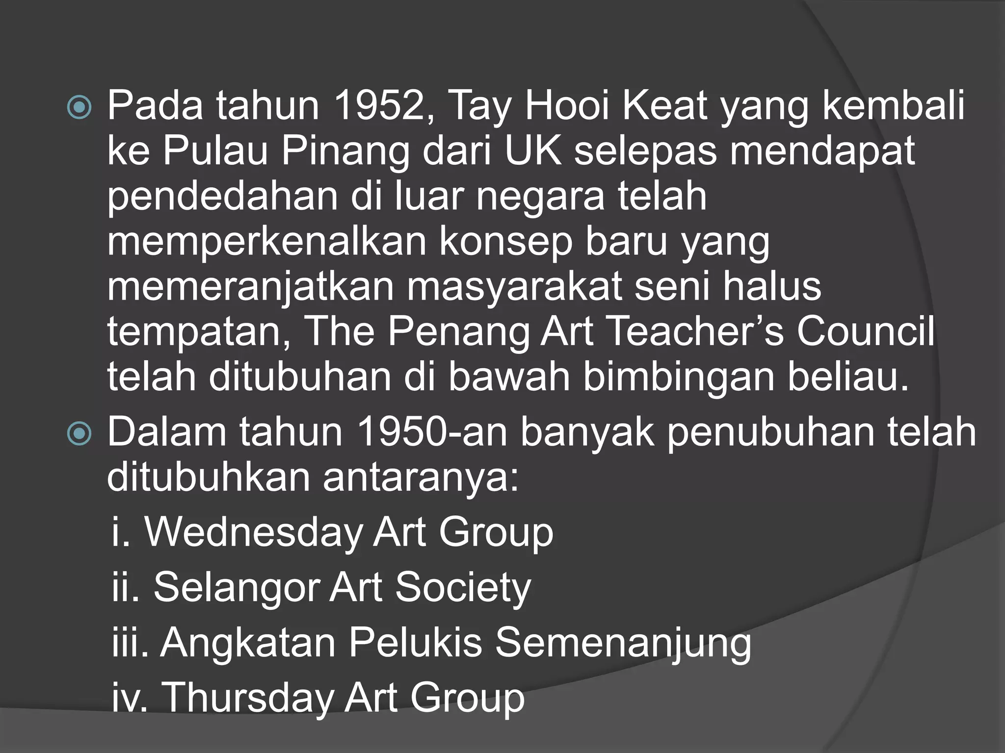 Sejarah Seni Visual Malaysia | PPTX