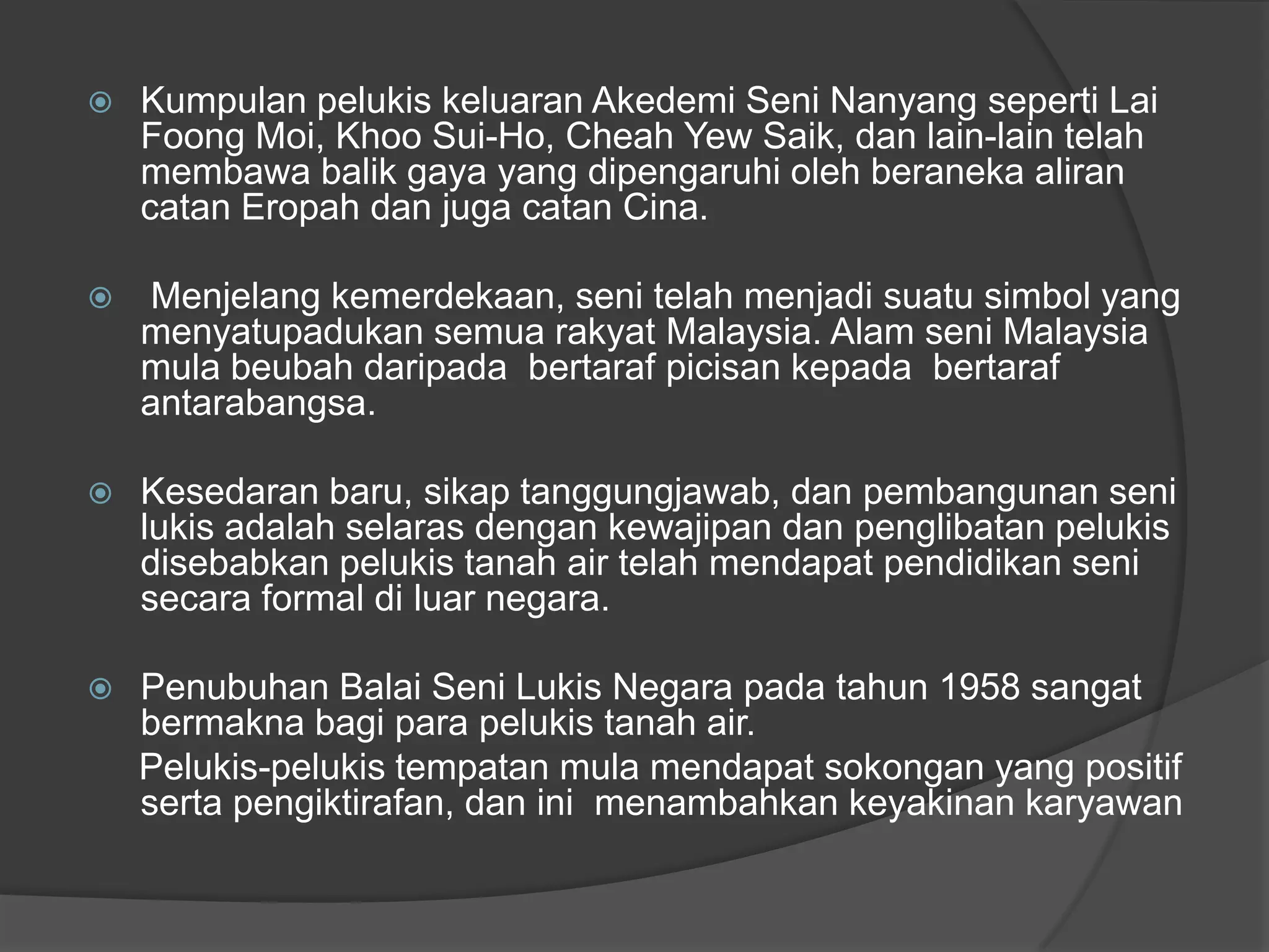 Sejarah Seni Visual Malaysia | PPTX