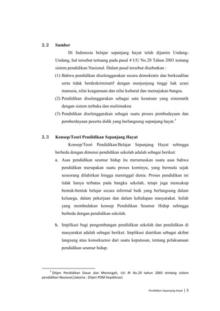 Pendidikan sepanjang hayat | DOCX