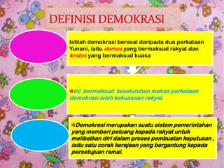 Tema 5: Kerajaan Demokrasi | PPT