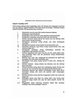 Pendidikan Sains Teknologi dan Masyarakat | PDF