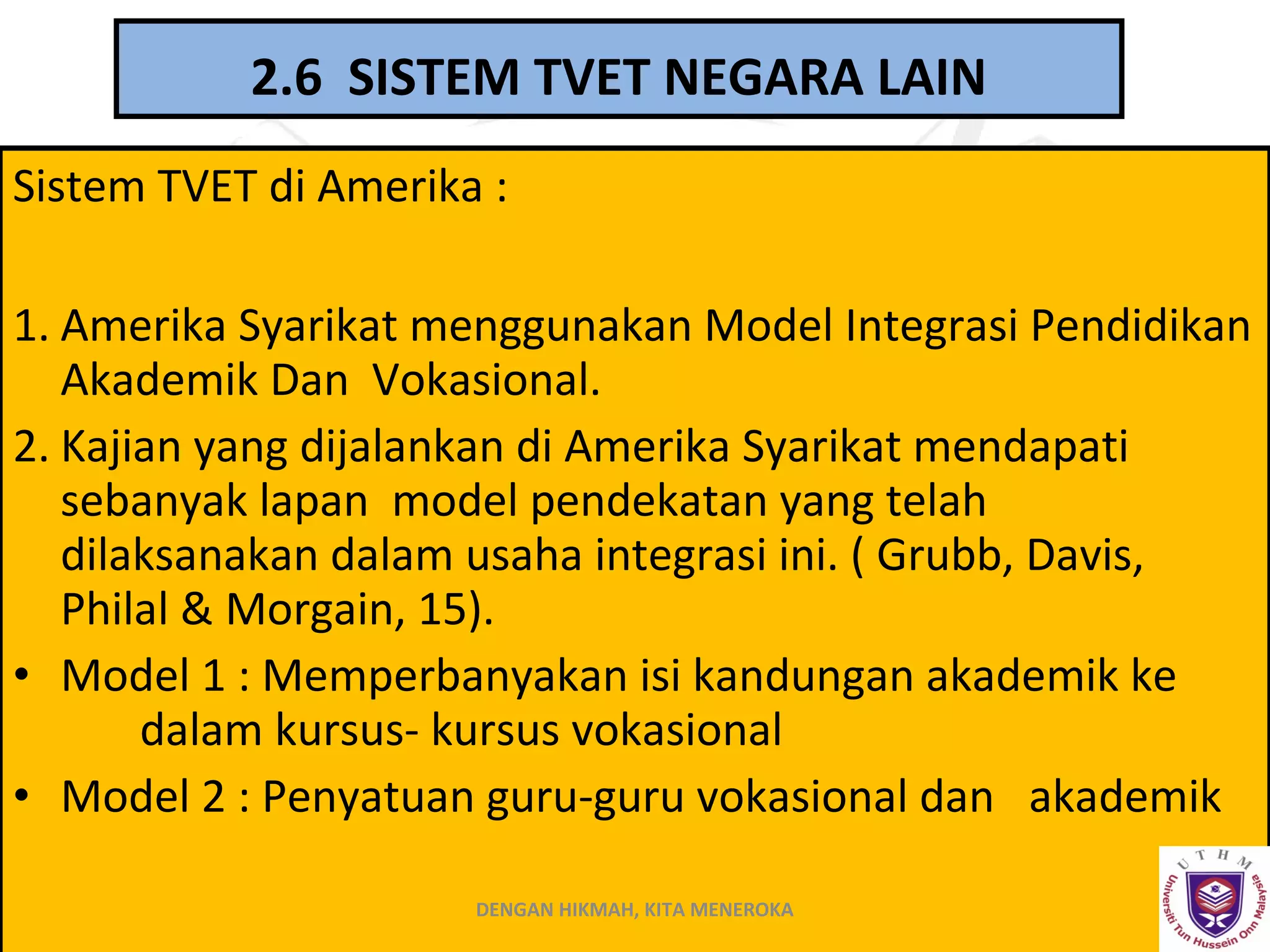 Pendidikan Umum dan TVET Powerpoint | PPT