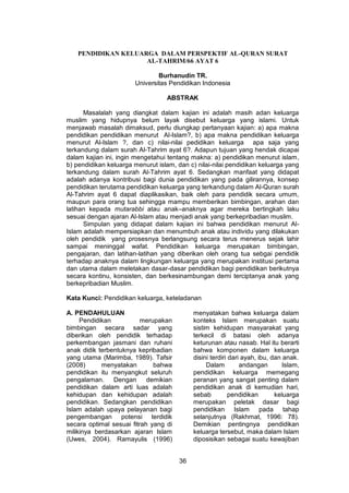pendidik keluarga dalam perspektif quran | PDF