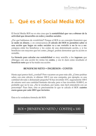 Guía para medir el ROI en Social Media | PDF