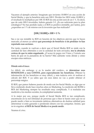 Guía para medir el ROI en Social Media | PDF