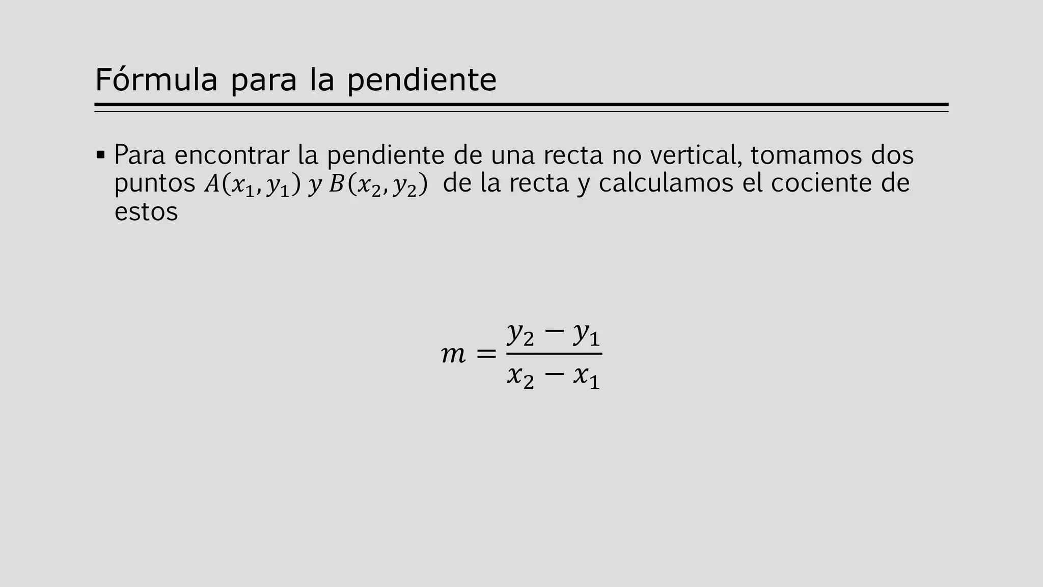Pendiente de una recta | PPTX
