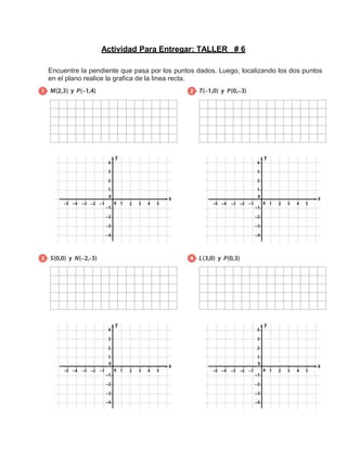 Pendiente y ecuacion de la linea | PDF
