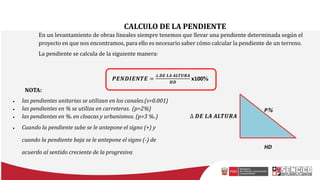 PENDIENTE Y SECCIONES ppara carreteras y caminosdf | PDF