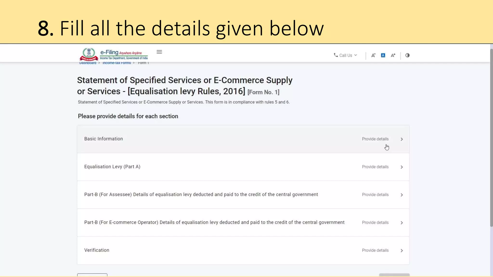 How to file form-1 (equalization levy) on new income-tax portal? | PPTX
