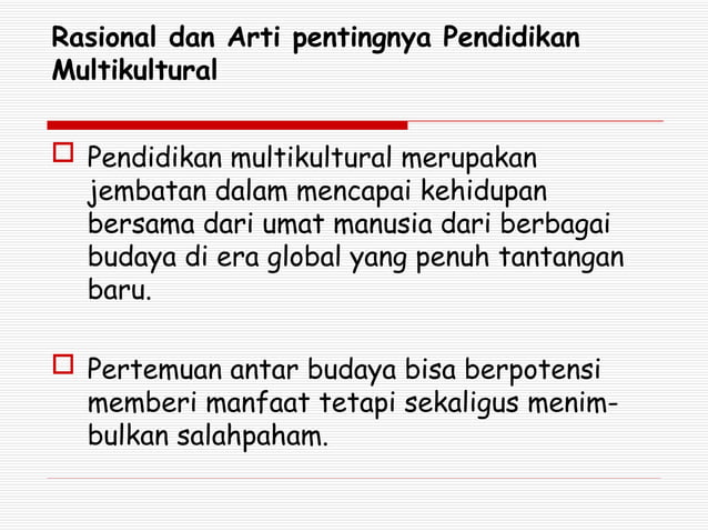 Pendidikan Multikultural Pendidikan Agama.ppt