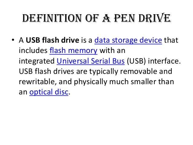 Pen drive