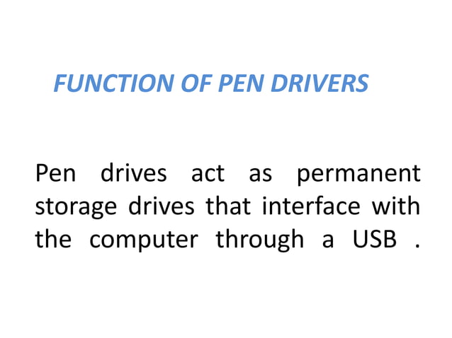 Pen drive | PPT