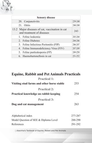 Jibachha's Textbook of Equine,Rabbit & pet Animals-Dr.Jibachha Sah | PDF
