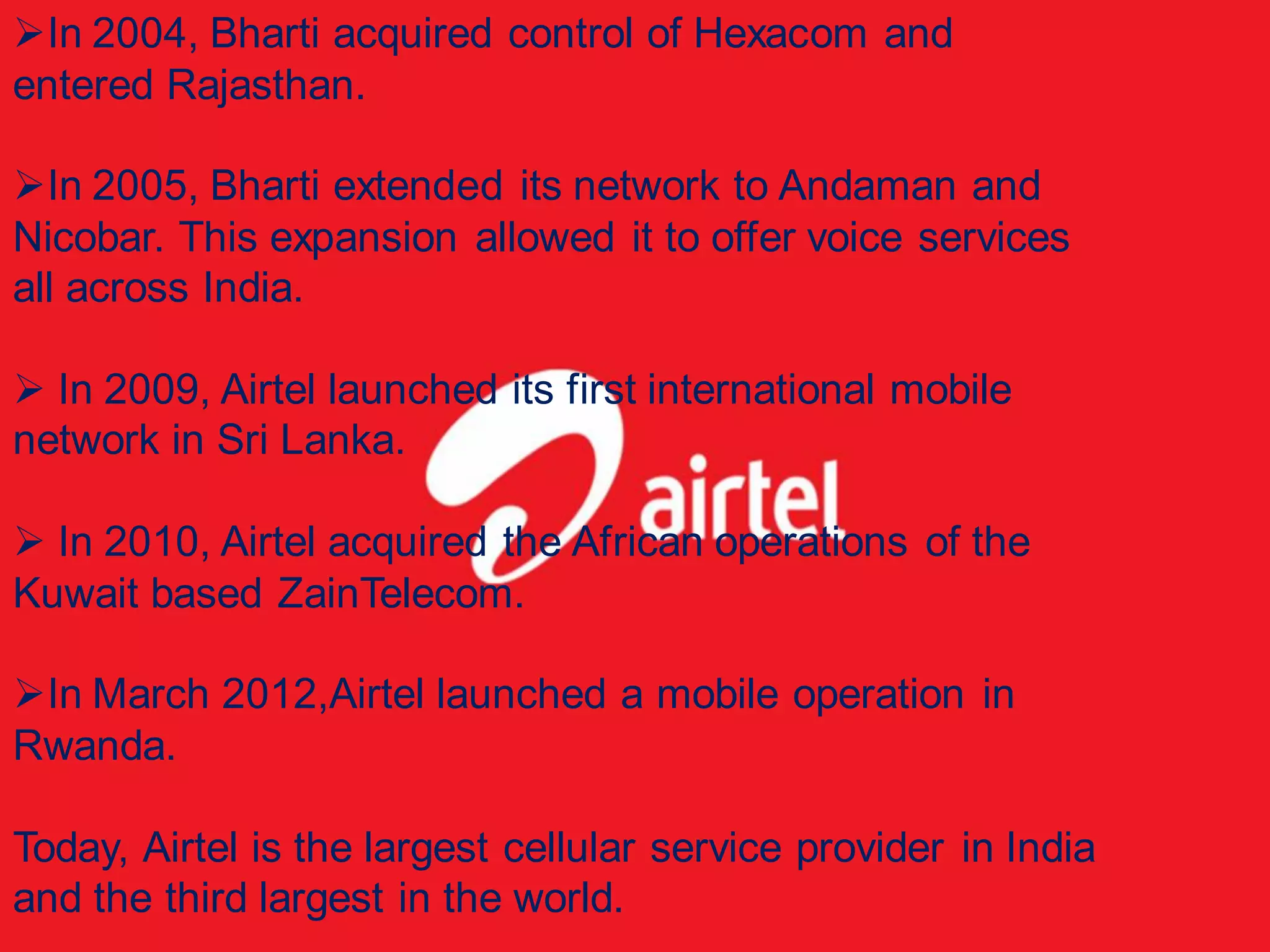 Airtel ppt new | PDF