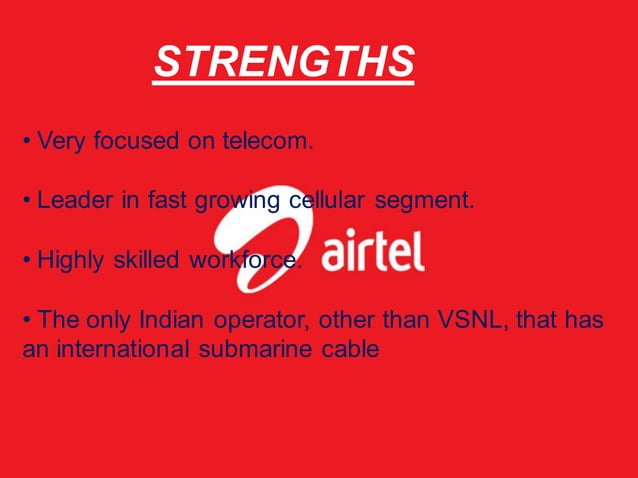 Airtel ppt new | PDF | Telecommunications Industry | Industries