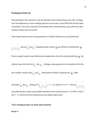 Pendugaan parameter | PDF