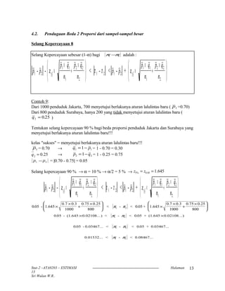 Pendugaan parameter | DOC