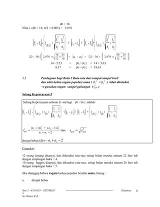 Pendugaan parameter | DOC