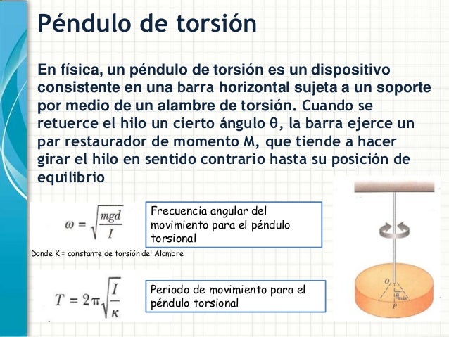 Pendulo fisico y torsion