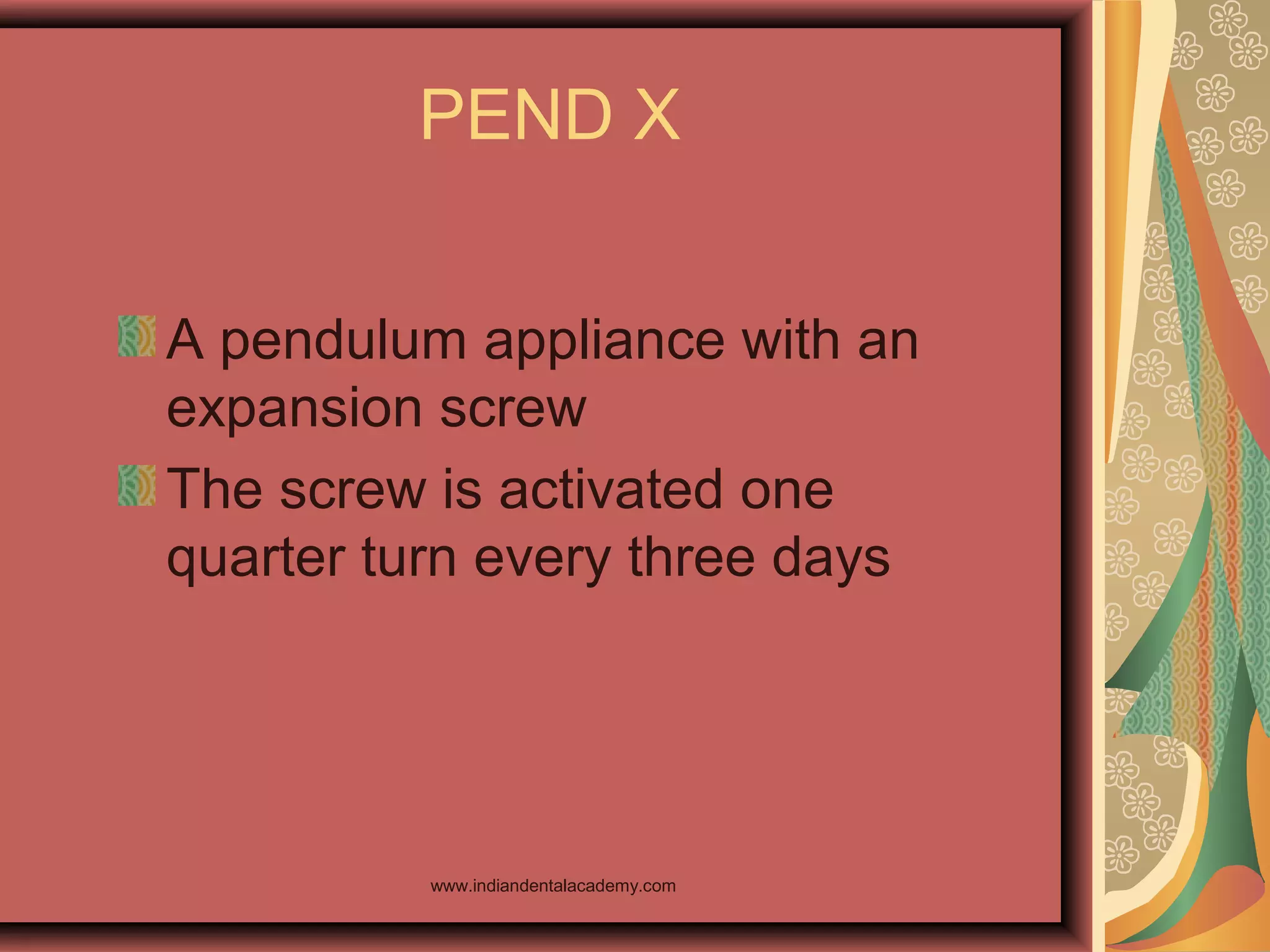 Pendulum appliance 2 /certified fixed orthodontic courses by Indian ...