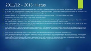 Pendulum band profile | PPT