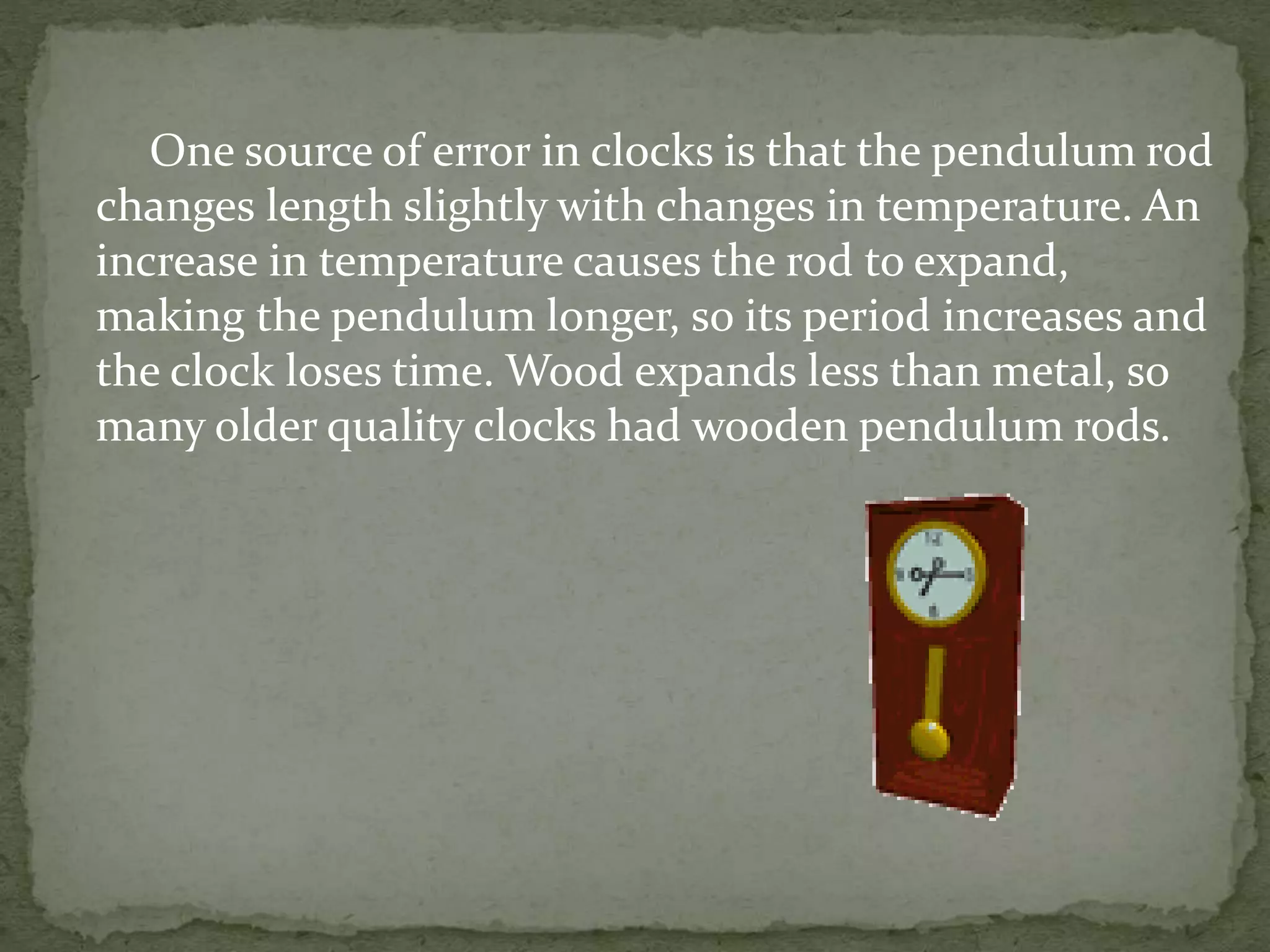 Pendulum clocks | PPTX
