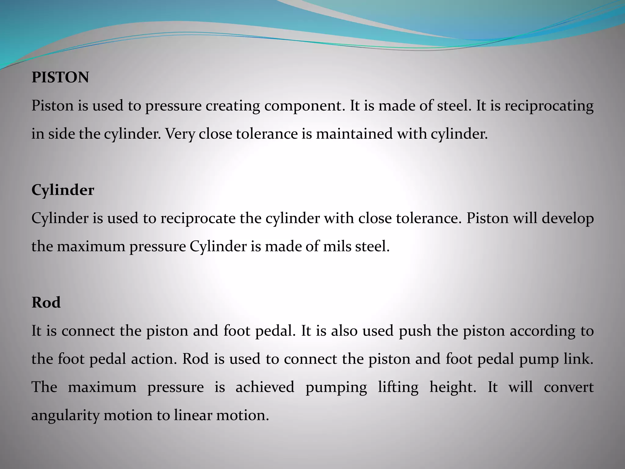 Pendulum operated water pump | PPTX | Chemistry | Science