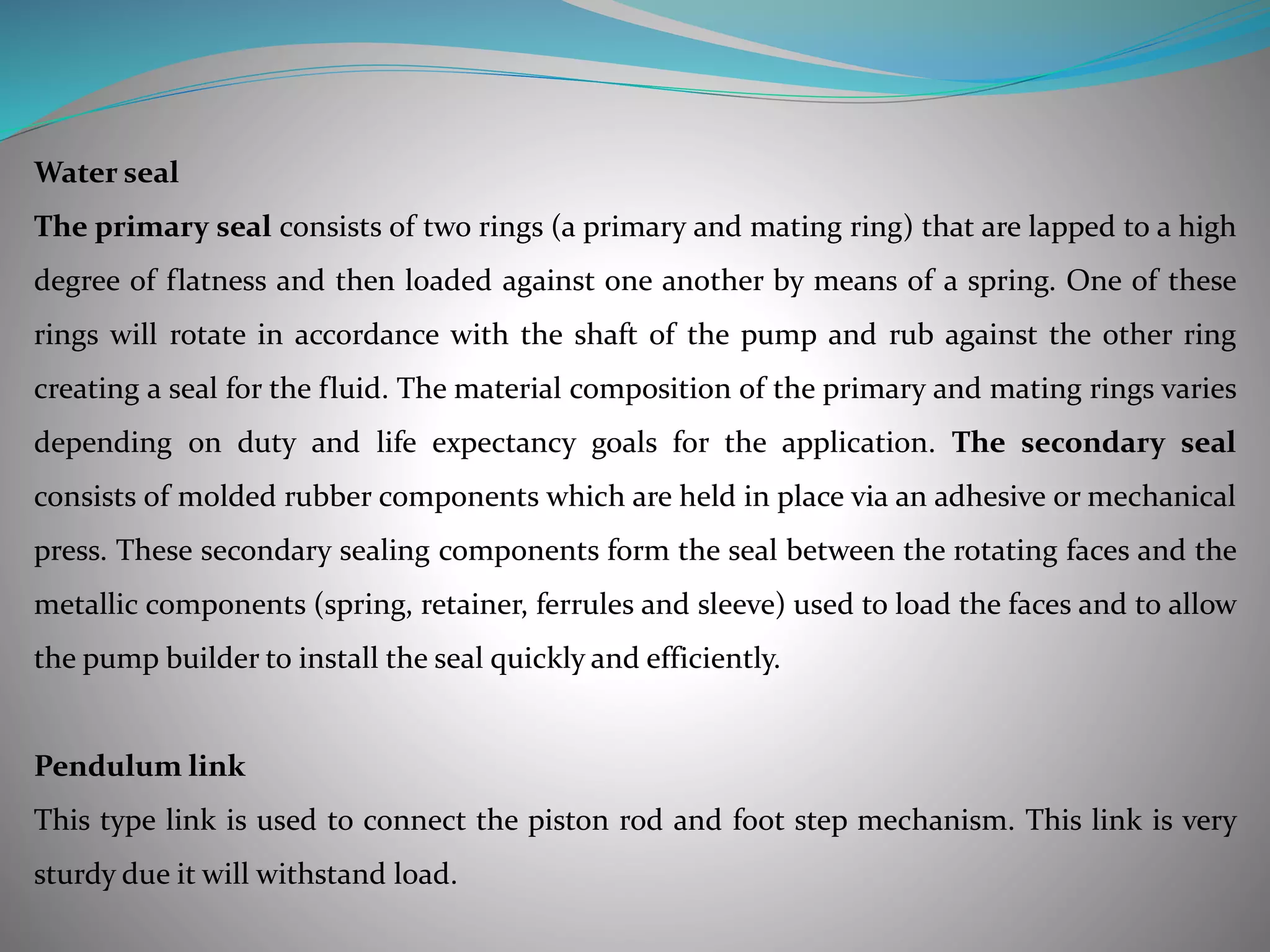 Pendulum operated water pump | PPTX | Chemistry | Science