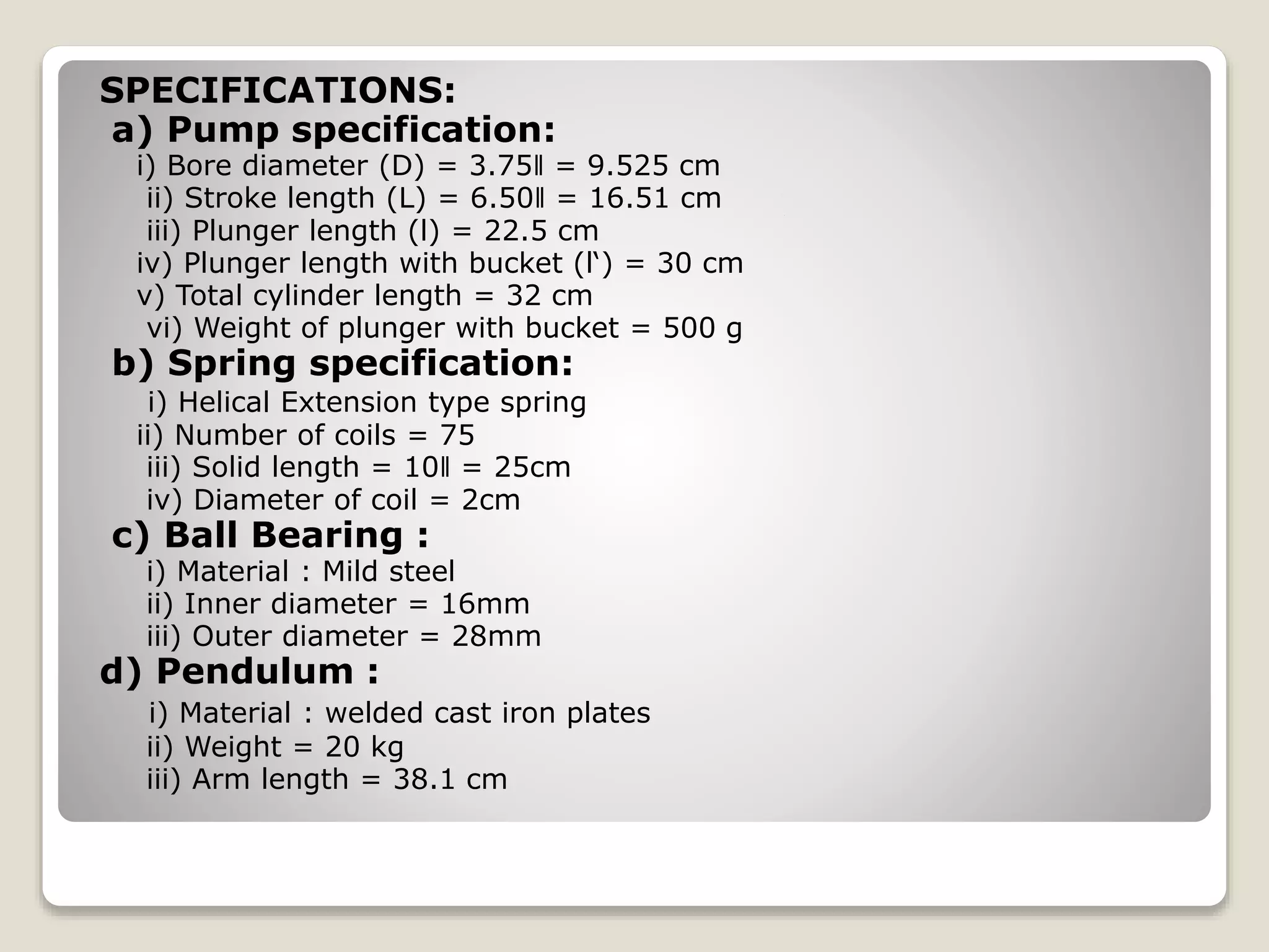 Pendulum operated water pump | PPTX
