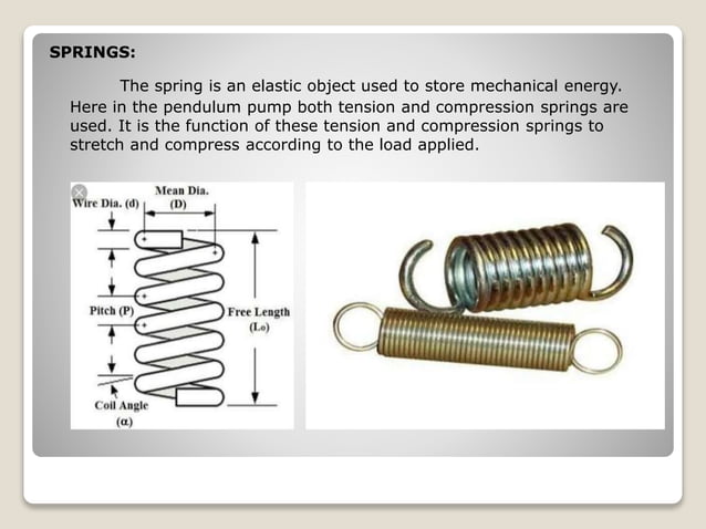 Pendulum operated water pump | PPTX