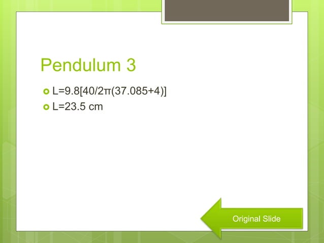 Pendulum project | PPT