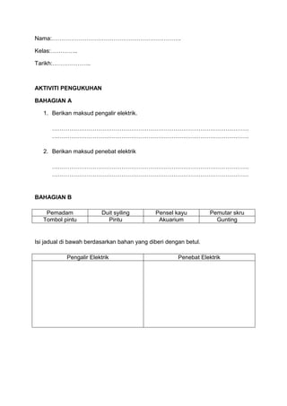 Penebat elektik | DOCX