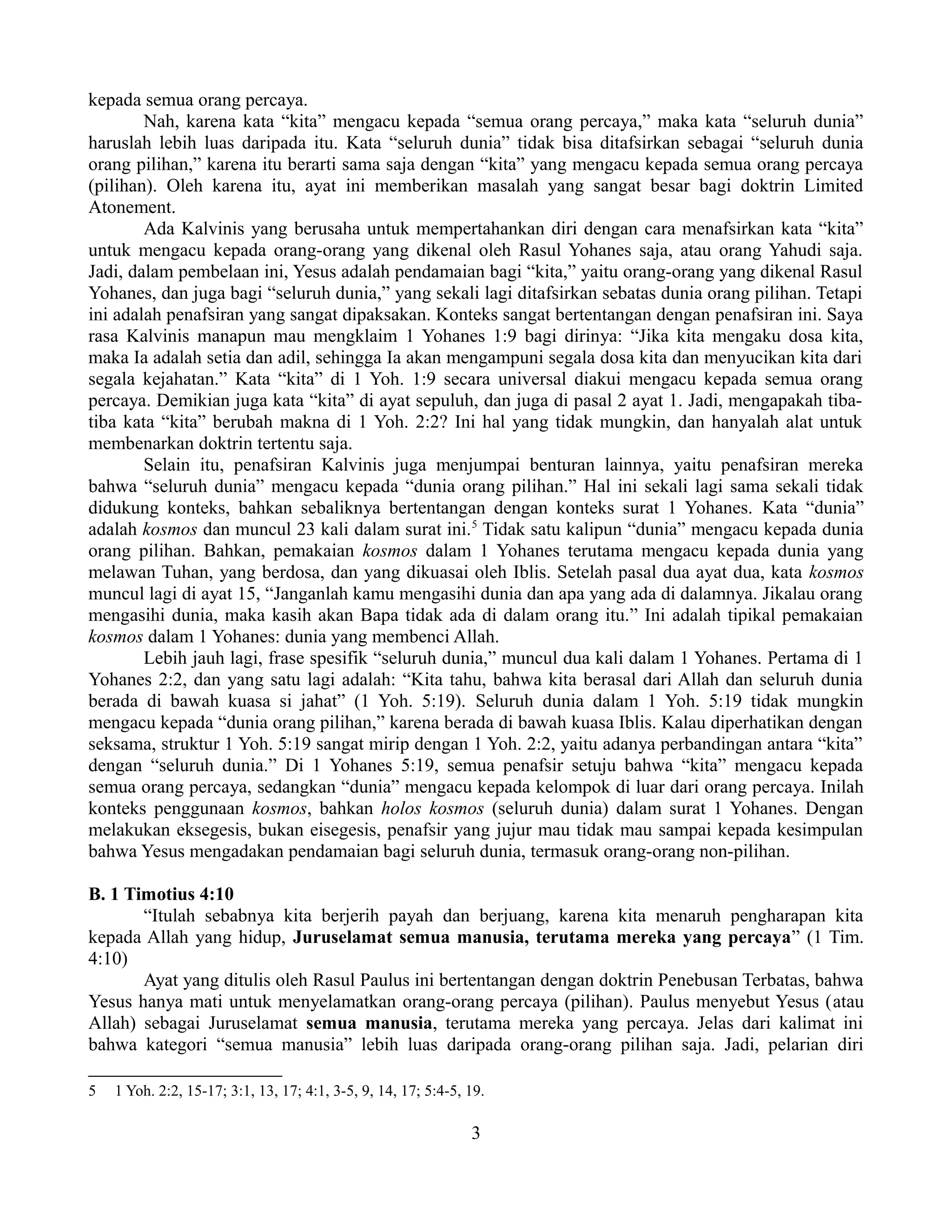 Penebusan tidak terbatas | PDF