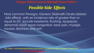 Penegra Tablets (Generic Sildenafil Citrate Tablets) | PDF