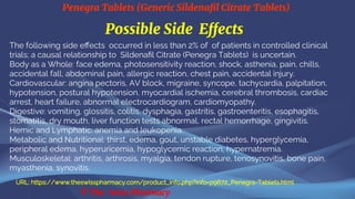 Penegra Tablets (Generic Sildenafil Citrate Tablets) | PDF