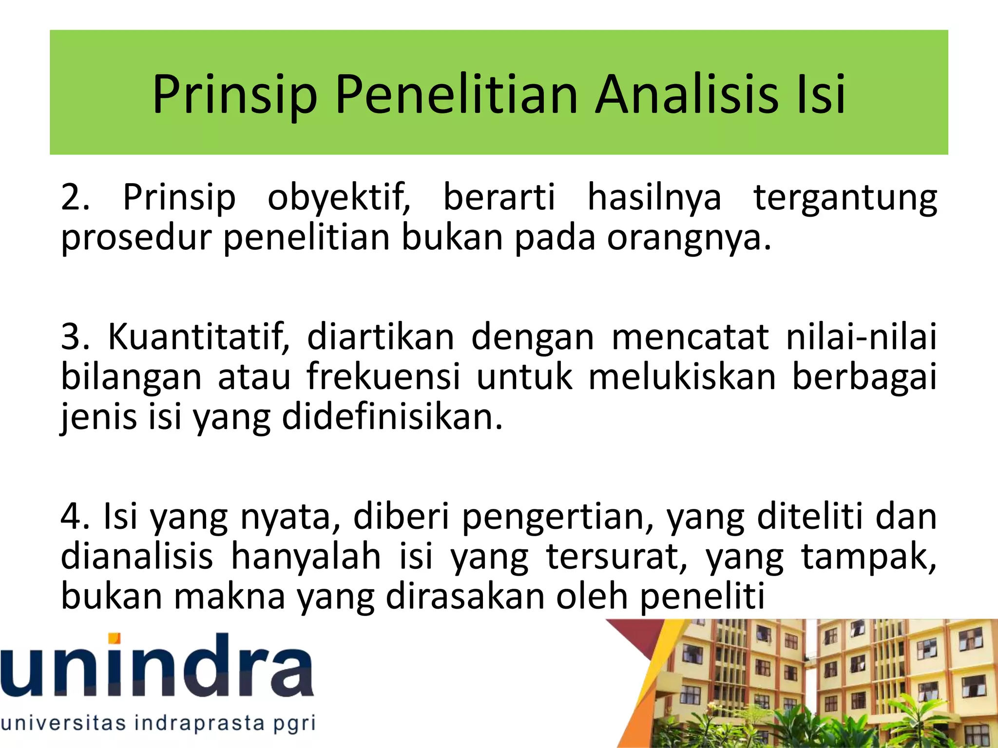 Penelitian analisis isi | PPTX