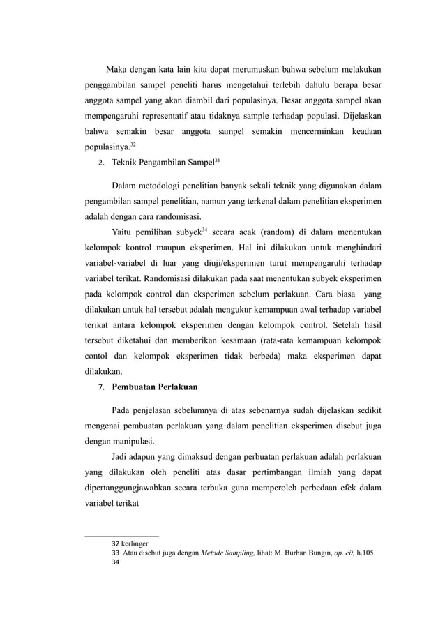 Penelitian eksperimen | PDF