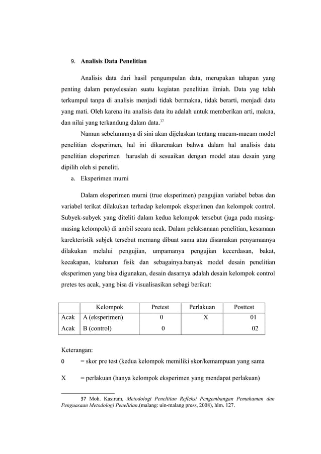 Penelitian eksperimen | PDF